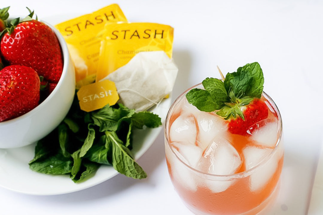 Strawberry-Honey Infused Chamomile Iced Tea Recipe | Stash Tea – Stash ...