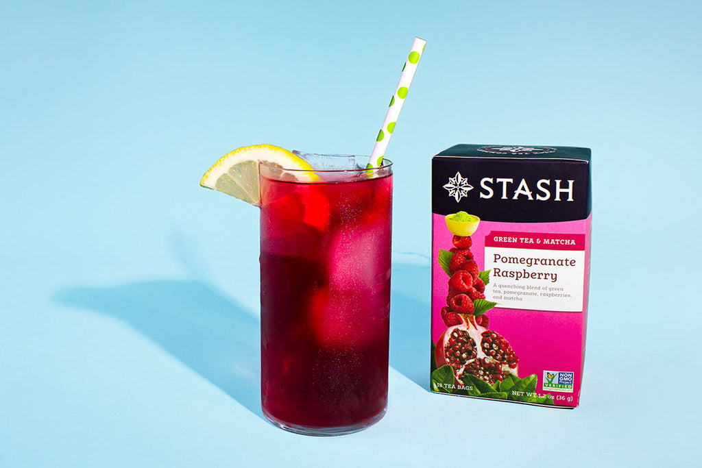 Pomegranate Raspberry Iced Tea Cocktail Recipe | Stash Tea – Stash Tea ...