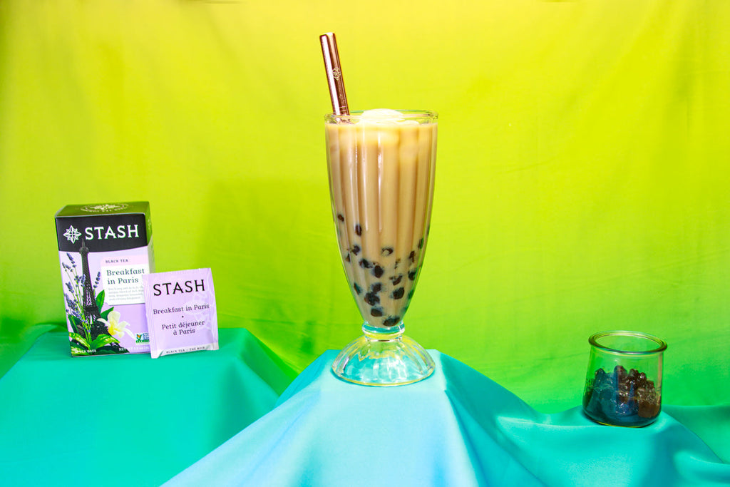 Breakfast in Paris Milk Tea Recipe with Boba – Stash Tea Canada