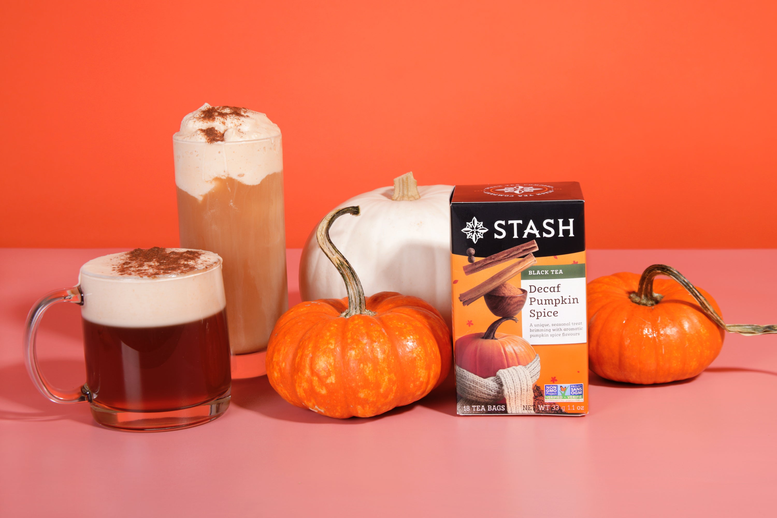 Pumpkin Spice Cold Foam Tea Latte – Stash Tea Canada