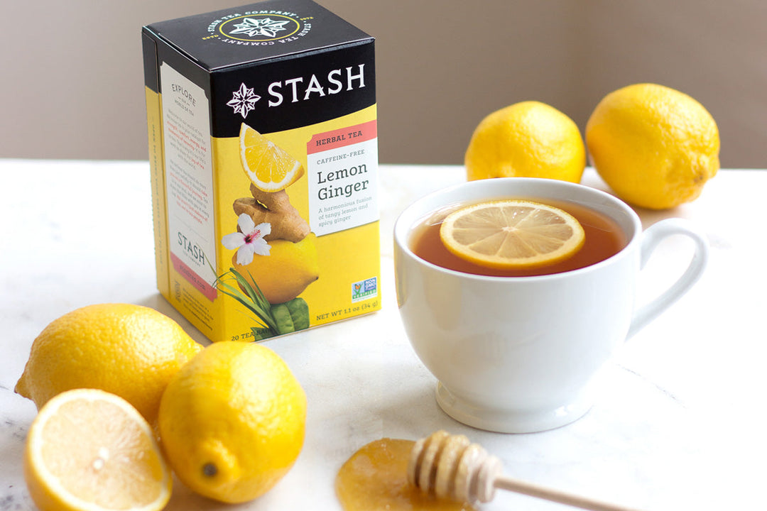 Lemon Ginger Herbal Tea Soother Recipe | Stash Tea – Stash Tea Canada