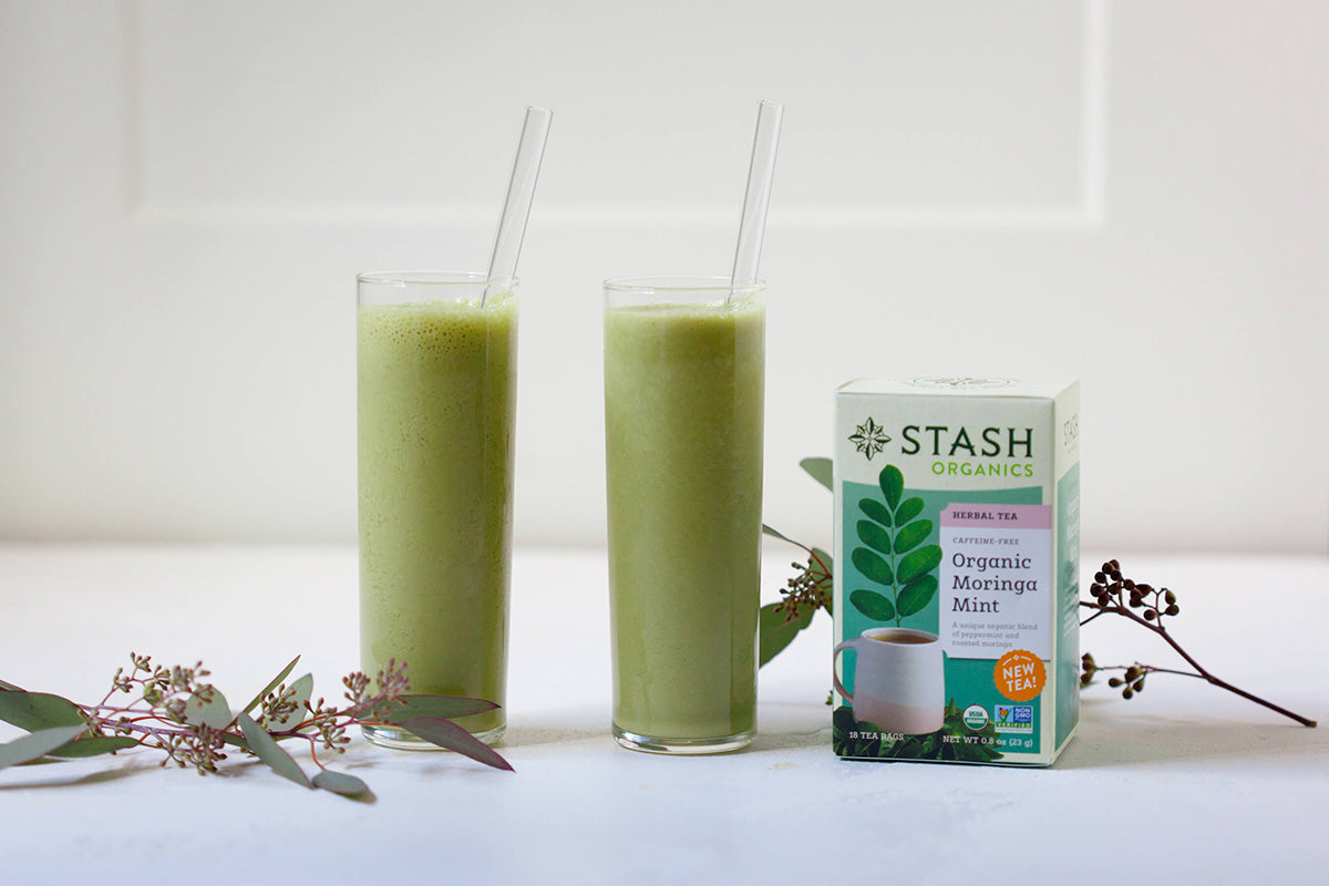 Organic Moringa Mint Herbal Tea Smoothie Recipe | Stash Tea – Stash Tea ...