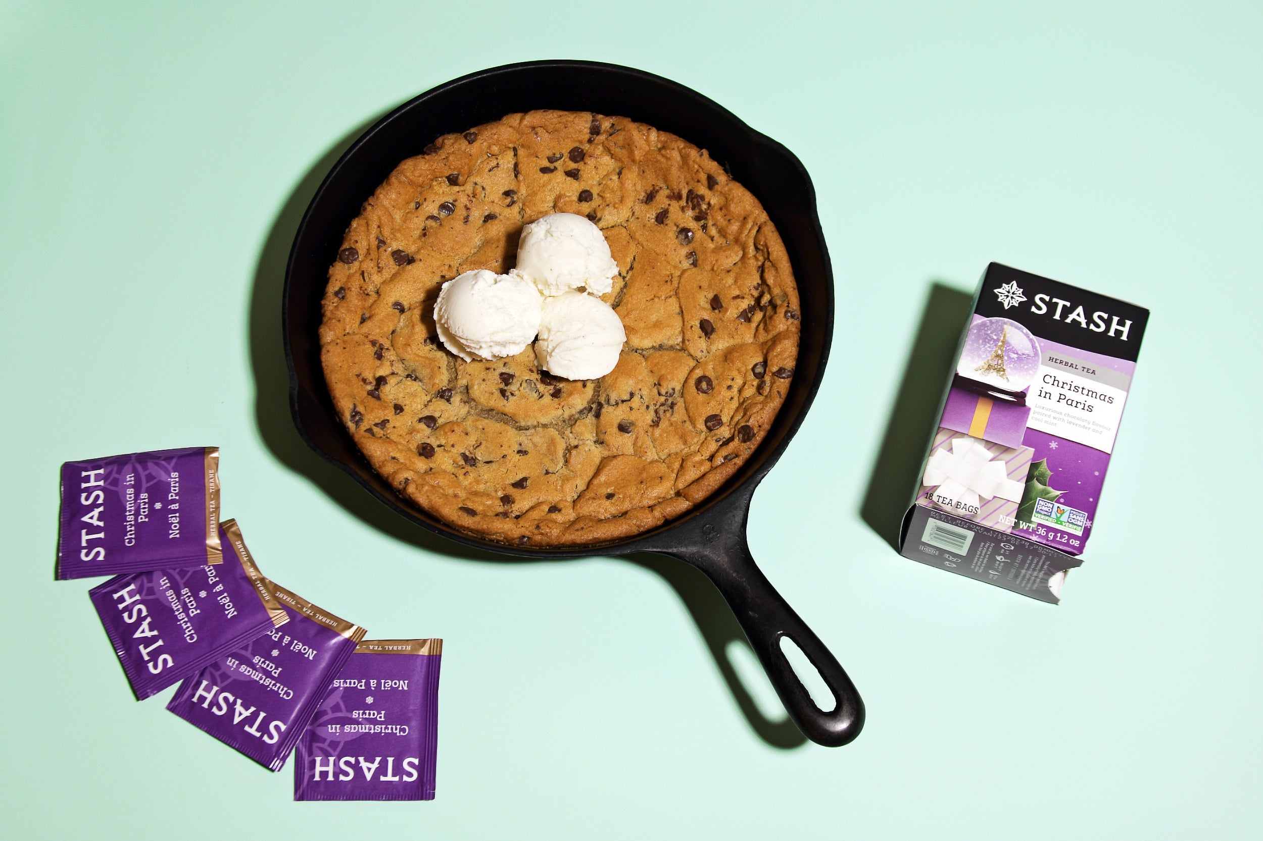 Tea-Infused Skillet Cookie & Ice Cream Recipe | Stash Tea – Stash Tea ...