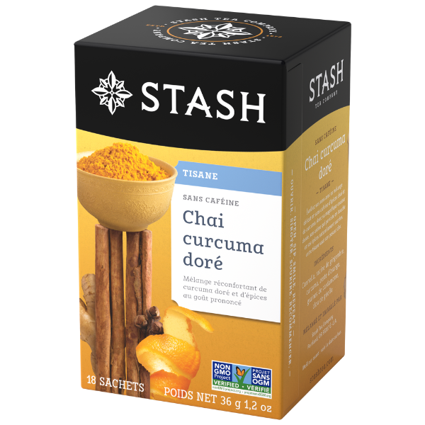 Golden Turmeric Chai Herbal Tea – Stash Tea Canada