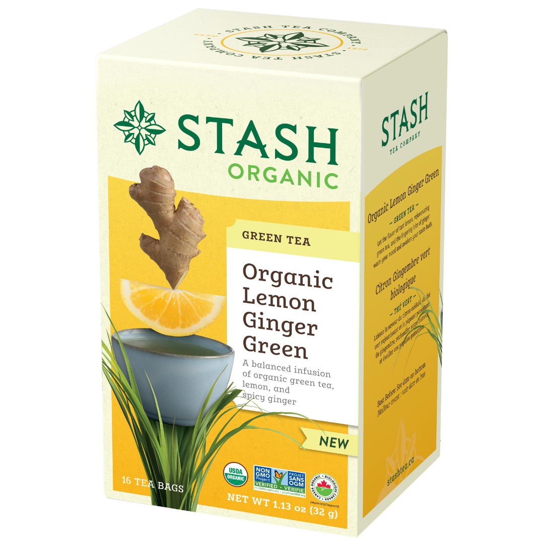 Organic Lemon Ginger Green Tea – Stash Tea Canada