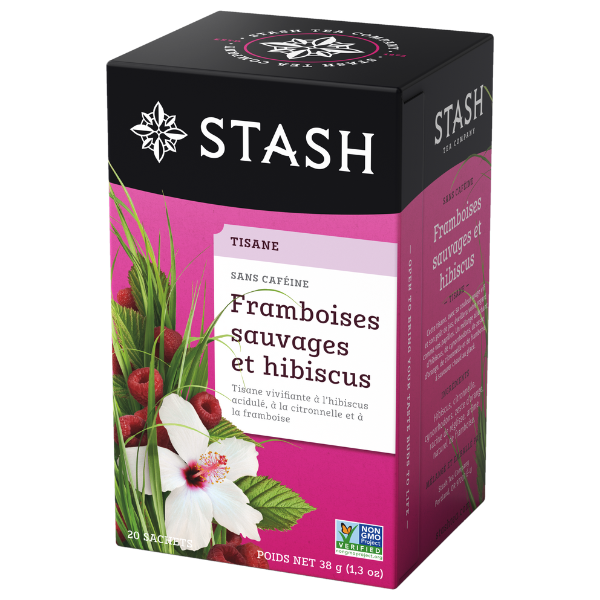 Wild Raspberry Hibiscus Herbal Tea – Stash Tea Canada